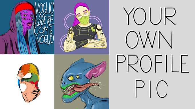 how to draw your own profile