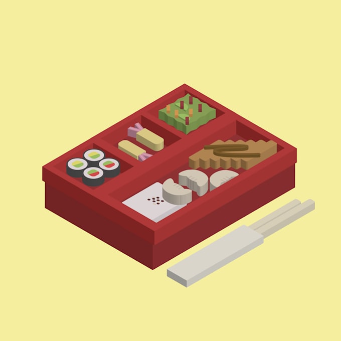 Make you a cute 3d isometric design by Lauralim876 | Fiverr