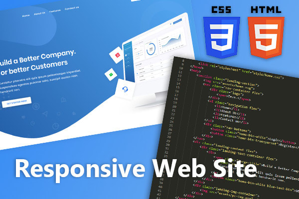 Transform your design into a responsive html and css website by Blackis0 | Fiverr