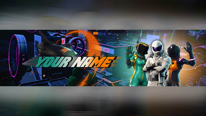 Professional design you a fortnite youtube banner by Robertpetre | Fiverr