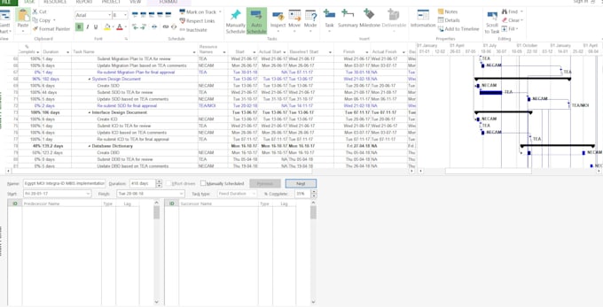 Create projects plans and gantt charts in ms project by Remontoma | Fiverr