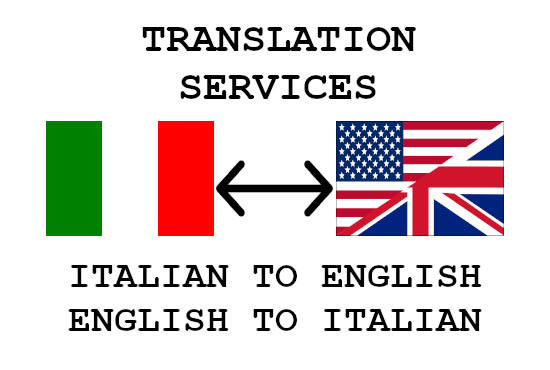Translate italian to english and vice versa by Scigana | Fiverr