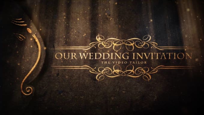 Create wedding invitation video card by Mady2ma | Fiverr