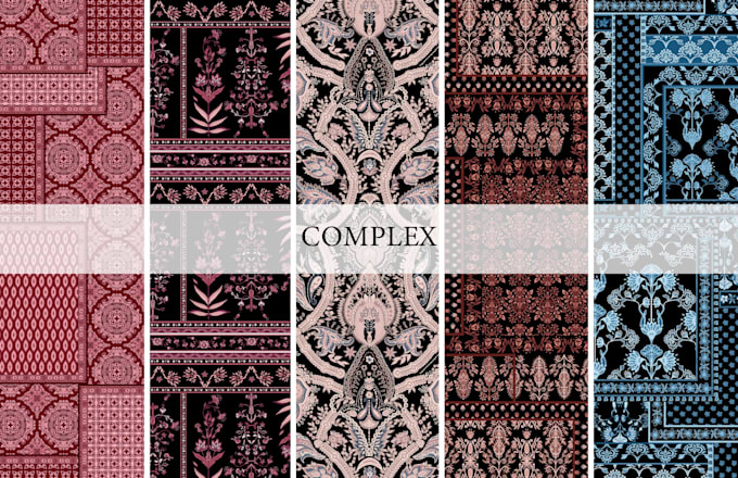 Design seamless bohemian geometric patterns by Clairemarice | Fiverr