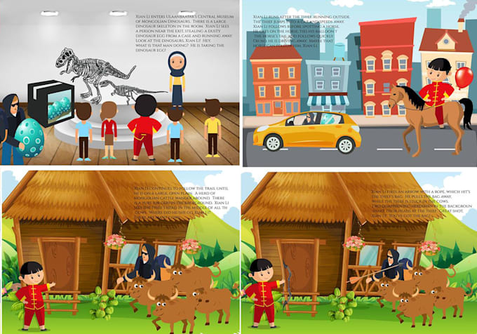 Illustrate children comic book cover,pages by Ahsanhashim | Fiverr