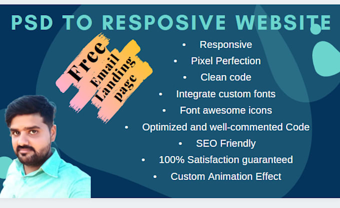 Convert psd to responsive website by Muhammadsalm482 | Fiverr