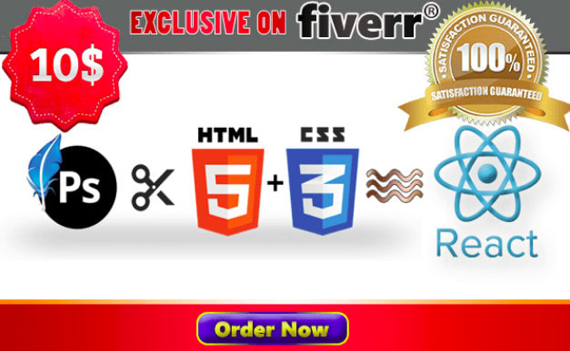 Convert your psd files into reactjs components by Osamaasif48 | Fiverr