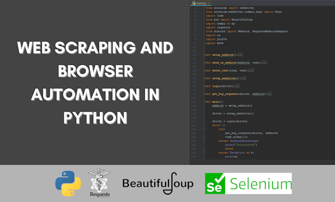 Do browser automation, web scraping, bot in python by Kardostamas | Fiverr