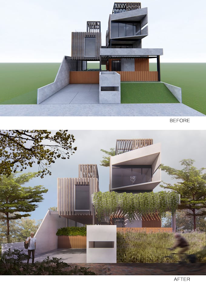 Do photoshop post render editing by Rickygouw | Fiverr