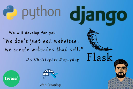 Build your python website in django or flask by Mianazmatali9 | Fiverr