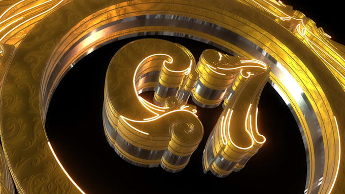 Do 3d gold logo animation by Baluprime | Fiverr