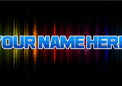 Make an awesome desktop background with your name on it by H4k3rz | Fiverr