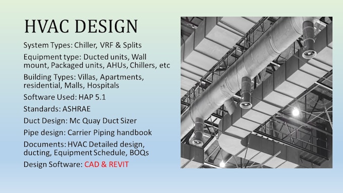 Design hvac for building in revit, mep designs for buildings by ...