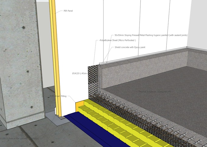 Draw 3d system detail drawings in sketchup by Kinada | Fiverr