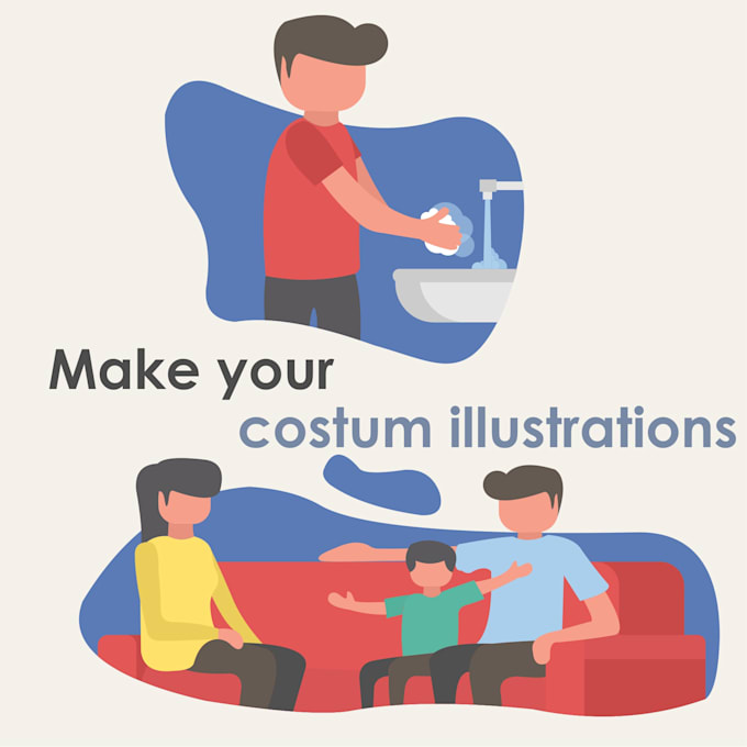 Create simple custom flat illustration by Cyan_design | Fiverr