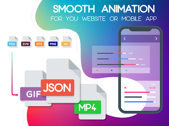 Make a lottie vector animation json and gif by Xyonko | Fiverr