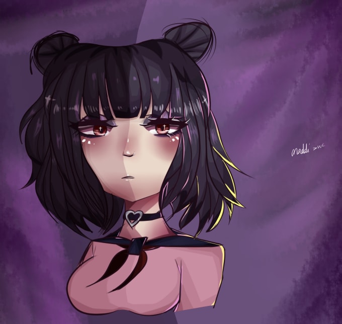 Draw U An Anime Girl Uwu By Azteis Fiverr
