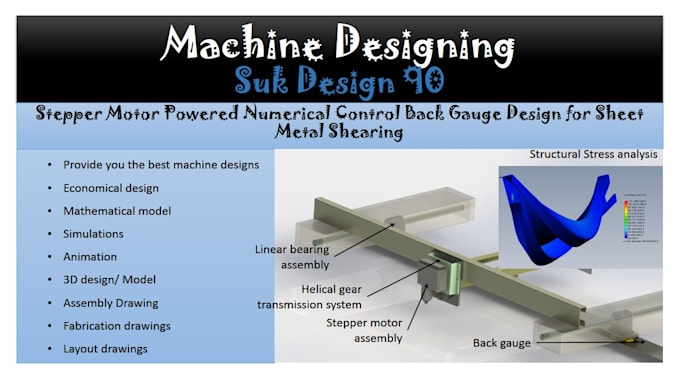 Do 3d machine design and layout drawing by Suk_design90 | Fiverr