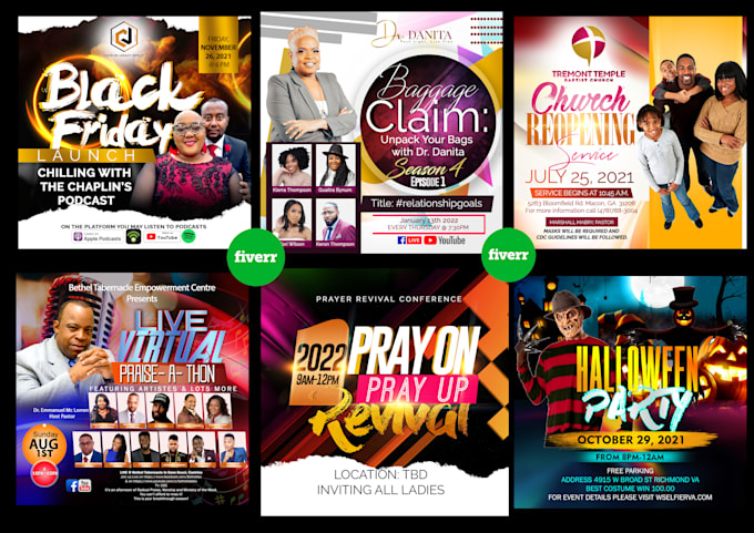Create an astonishing church flyer, event flyer postcard by Bazz ...