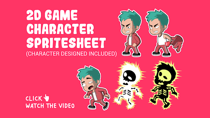 Create 2d game character sprite sheet for your indie game by Sungeek76 ...