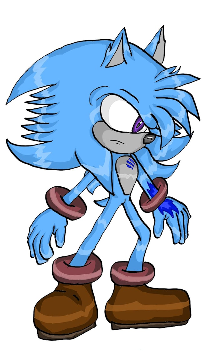 how to draw sonic oc
