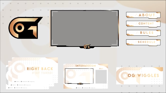 Design a professional twitch or mixer stream overlay by Andrae_ | Fiverr