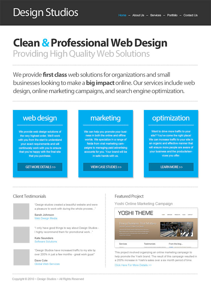 Do the amazing website within html and css by Probalsaha | Fiverr