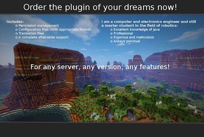 Create your dream minecraft plugin by Poletquentin | Fiverr
