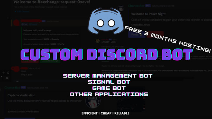 Help you develop a custom discord server management bot by Stevelee978 ...