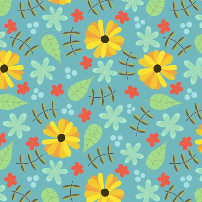 Design seamless illustrated patterns by Visuallytess | Fiverr