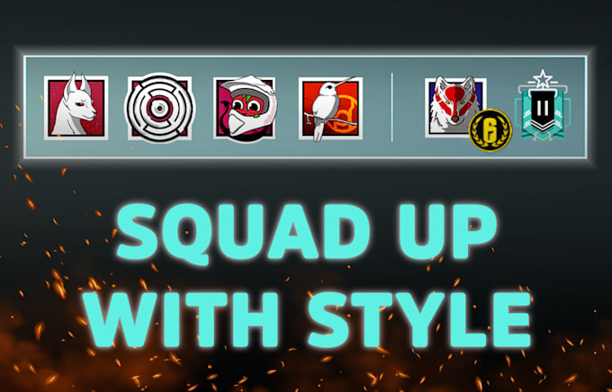 Design personnalised icon in rainbow six siege style by Nak_art | Fiverr