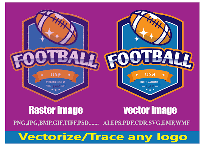 Professionally vectorize, trace raster logo to vector format by ...