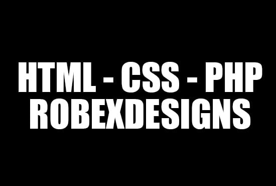 Create you a basic website in html and css by Robexdesignsuk | Fiverr