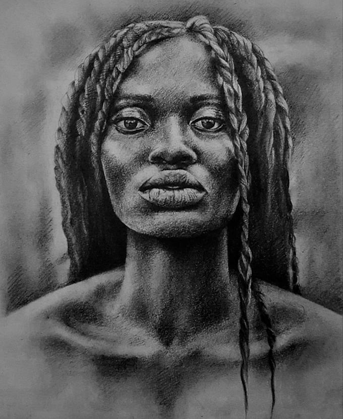 Draw a distinctive and realistic pencil portrait for you by Nehaabbrar ...