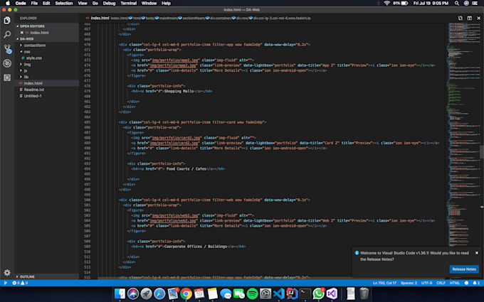 Write html, css, js code for your website front end by Syedshah129 | Fiverr
