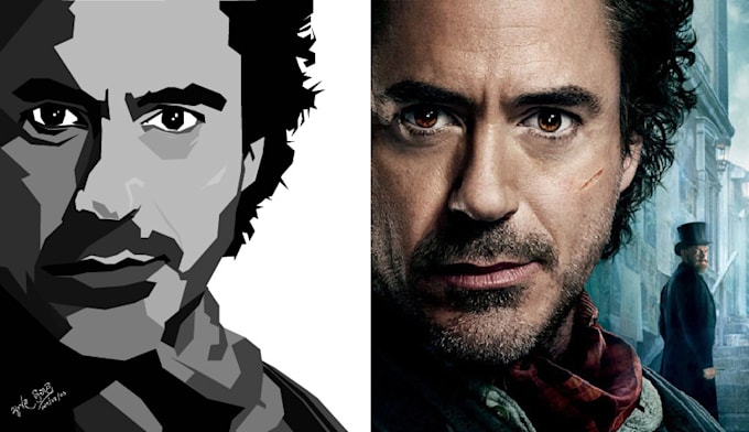 Draw awesome wpap style pop art portrait by Asrimaalee | Fiverr