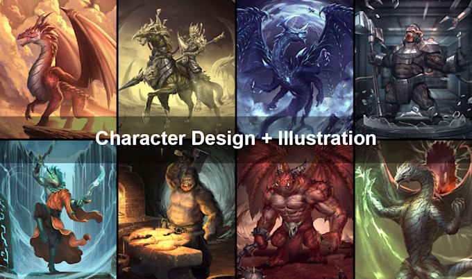 Draw characters, card game, illustration artwork for you by Xekoluan ...