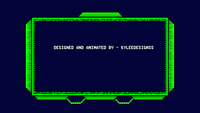 Design a custom animated pixel art stream overlay by Kyleedesignss | Fiverr