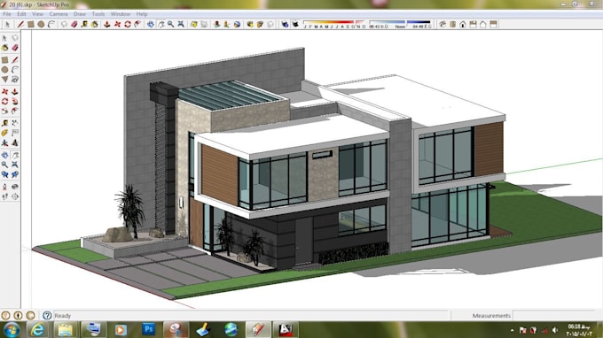 Modelos De Sketchup Para Arquitectos Hacer El Exterior De La Casa, El