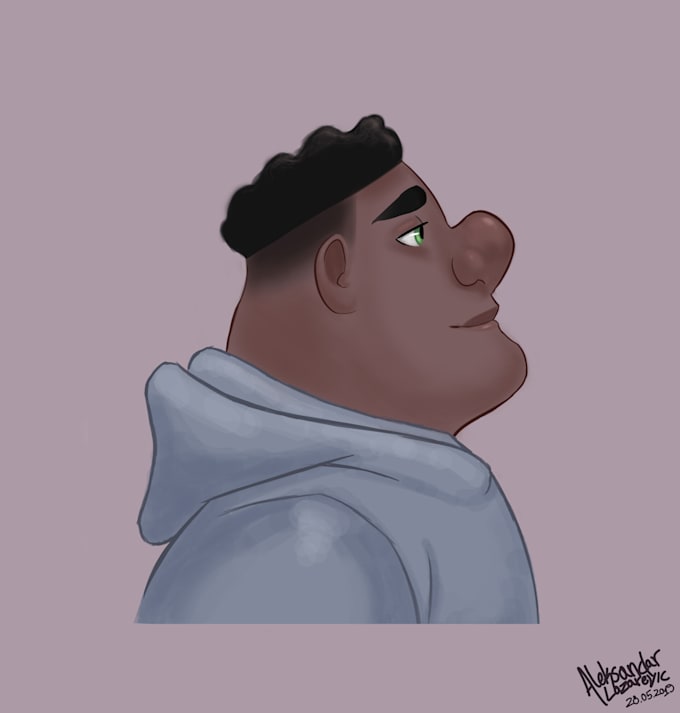 Draw you cartoon character and enviroment for 6 by Aleksandar1309 | Fiverr