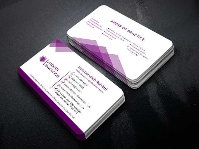 Create eye catching and minimalist business card for you by ...