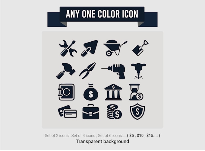 Design professional custom icon set by Sofiadesigns8 | Fiverr