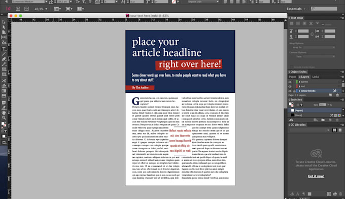 Create a layout for your text by Lissiexoxo | Fiverr