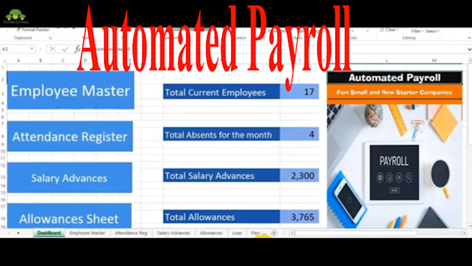 Provide automated payroll, salary management system ms excel by ...