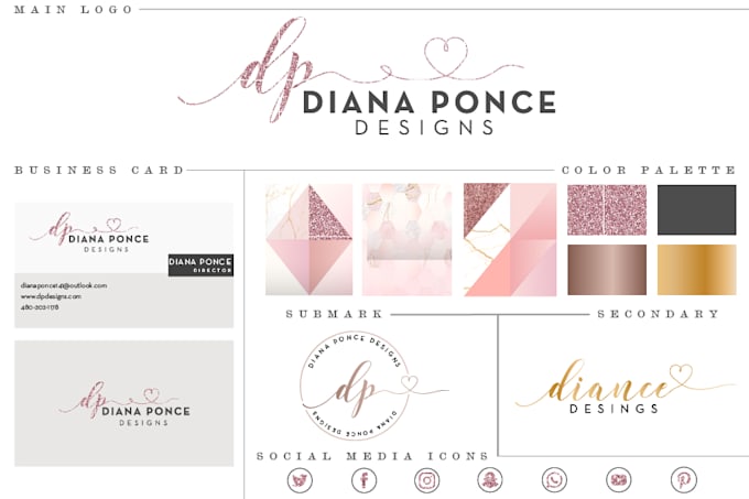 Design a complete signature branding kit for you by Balanche_11 | Fiverr