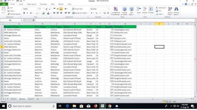 Do excel data entry work for you by Musman555555