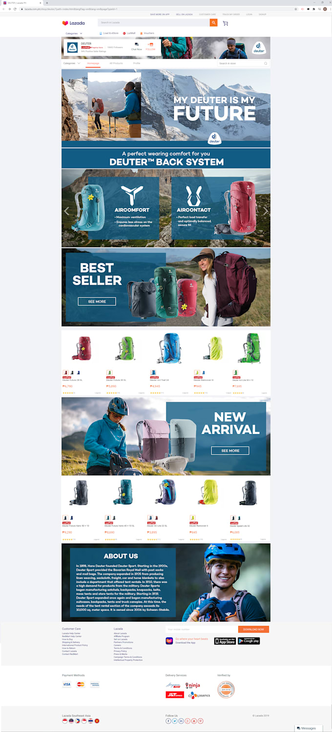 Create professional design for your lazada and shopee store by ...