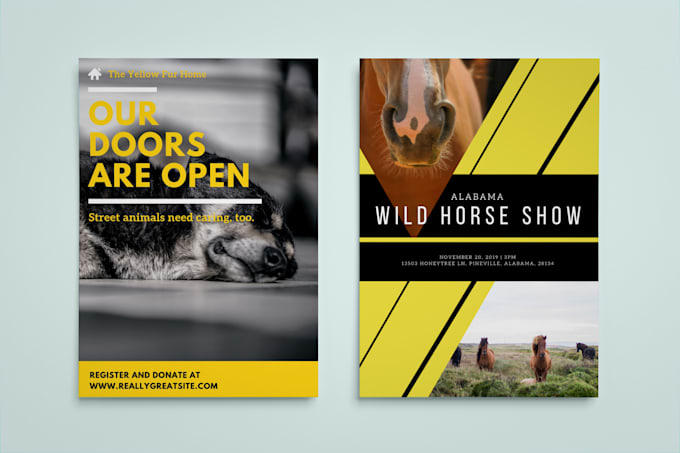 Design a modern and clean poster or flyer by Mozaicartstudio | Fiverr