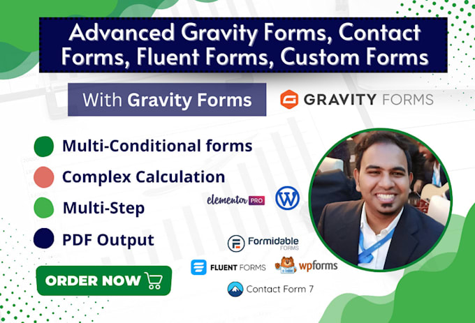 Create advanced gravity forms booking forms fluent forms jot form on wordpress by Sany_majumder1 ...