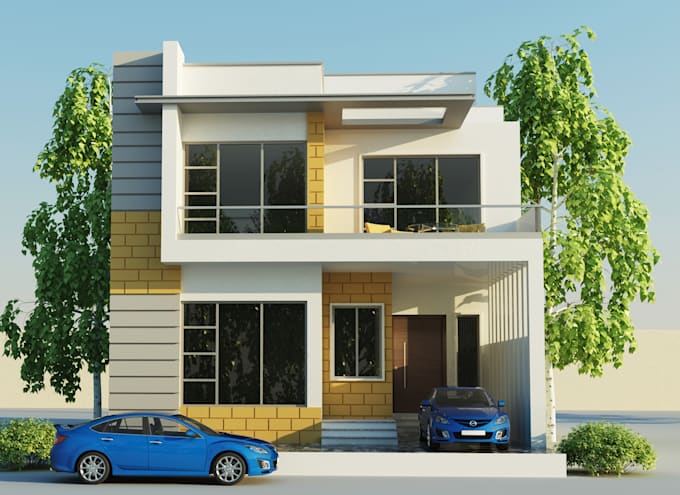 Make 2d and 3d model, do architectural design by Architect_07 | Fiverr